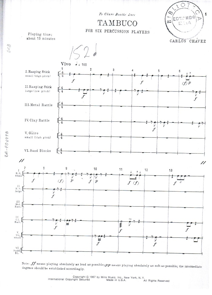 Compositores - Partituras - Música Mexicana de Concierto
